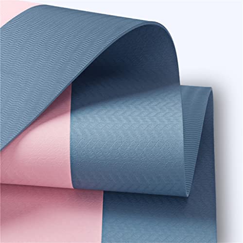 SHZBCDN TPE Yoga Mats 6MM Exercise Tasteless Gym Pad Beginner Mat (Color : C, Size : 183 * 61cm)