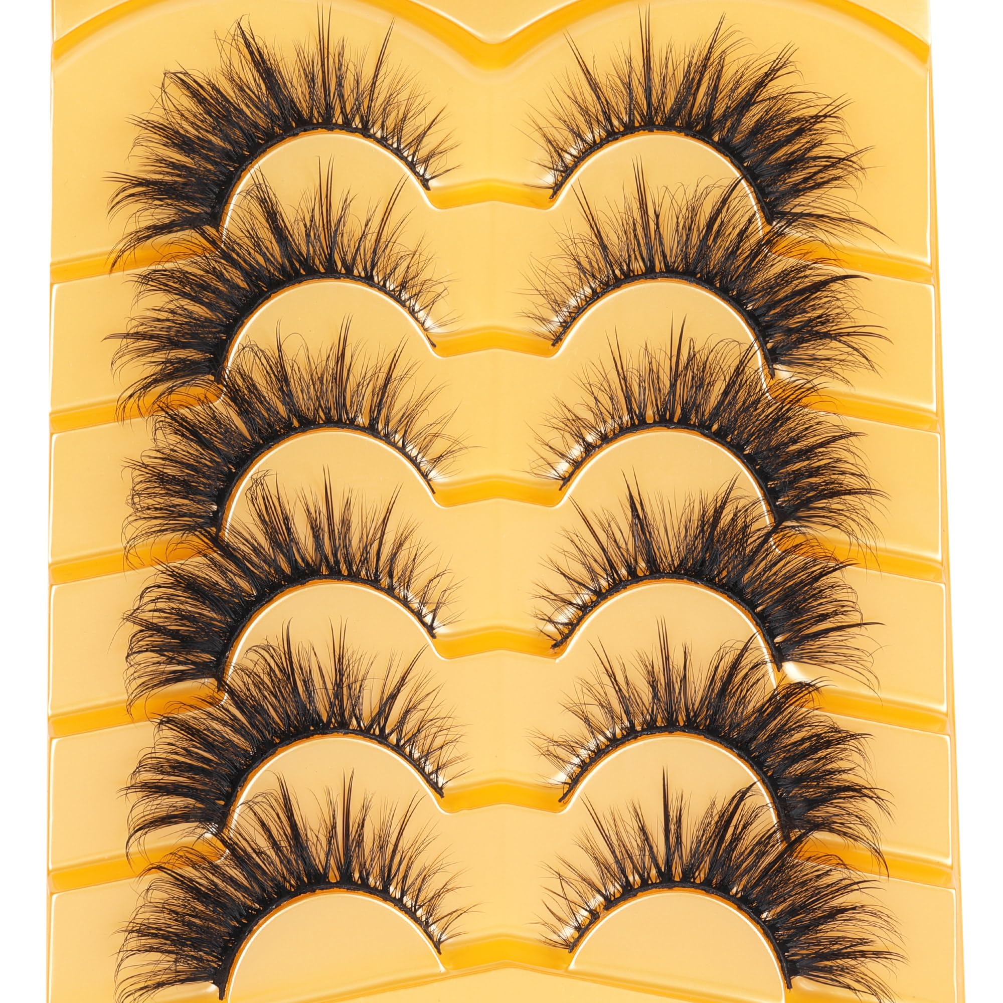 Mink Lashes Natural Look Wispy False Eyelashes Fluffy Fairy False Lash Strips that look Like Extensions 19mm Faux Mink Lash Cat Eye Lash by Focipeysa