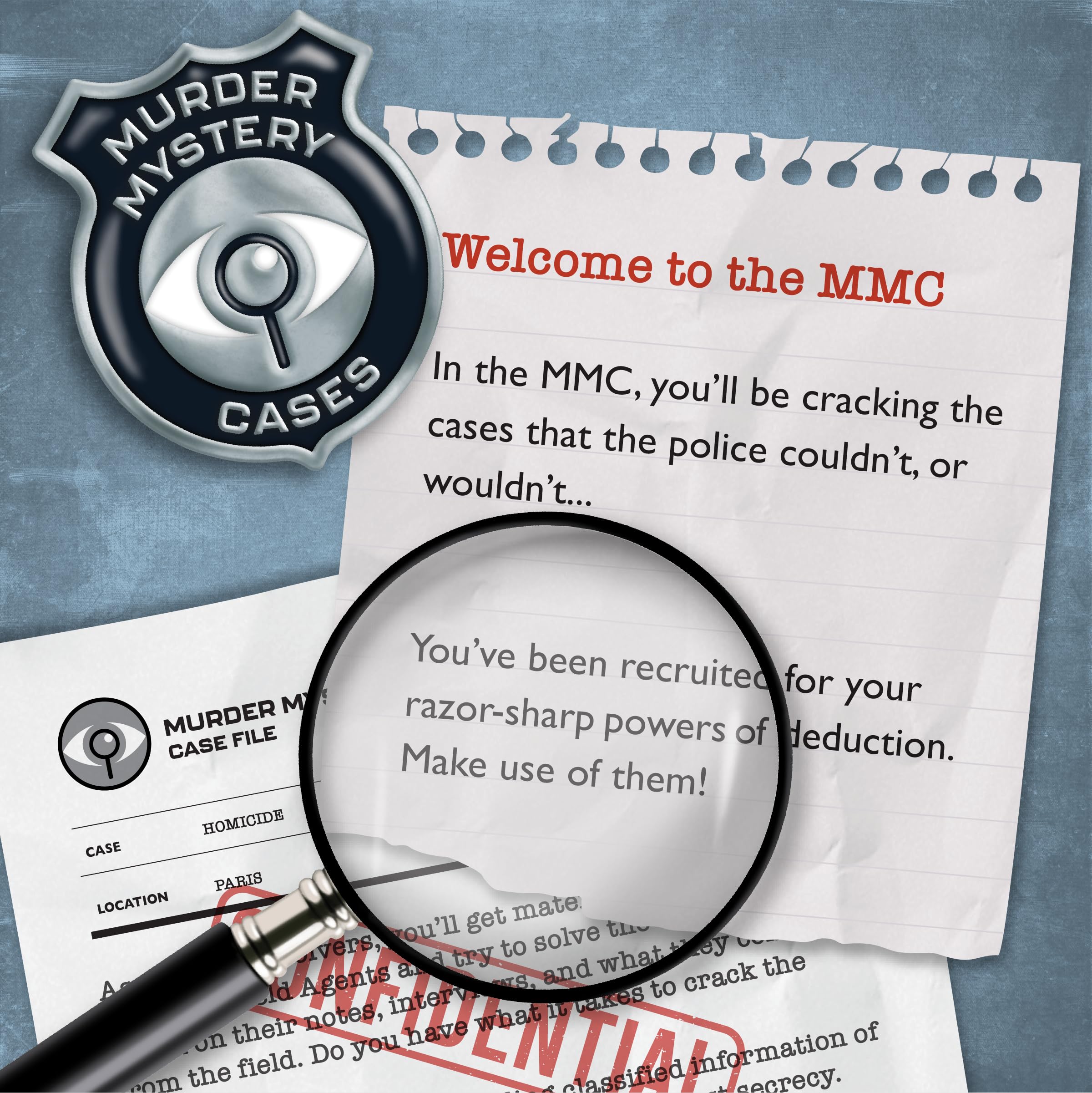 Unsolved Murder Mystery Game - FPI Mystery: Death of an Artist - Unsolved Case Files, Cold Case Detective Game for Adults & Teens - Solo, 2 Player, or Group Board Game, Hunt Killer, Dinner Party