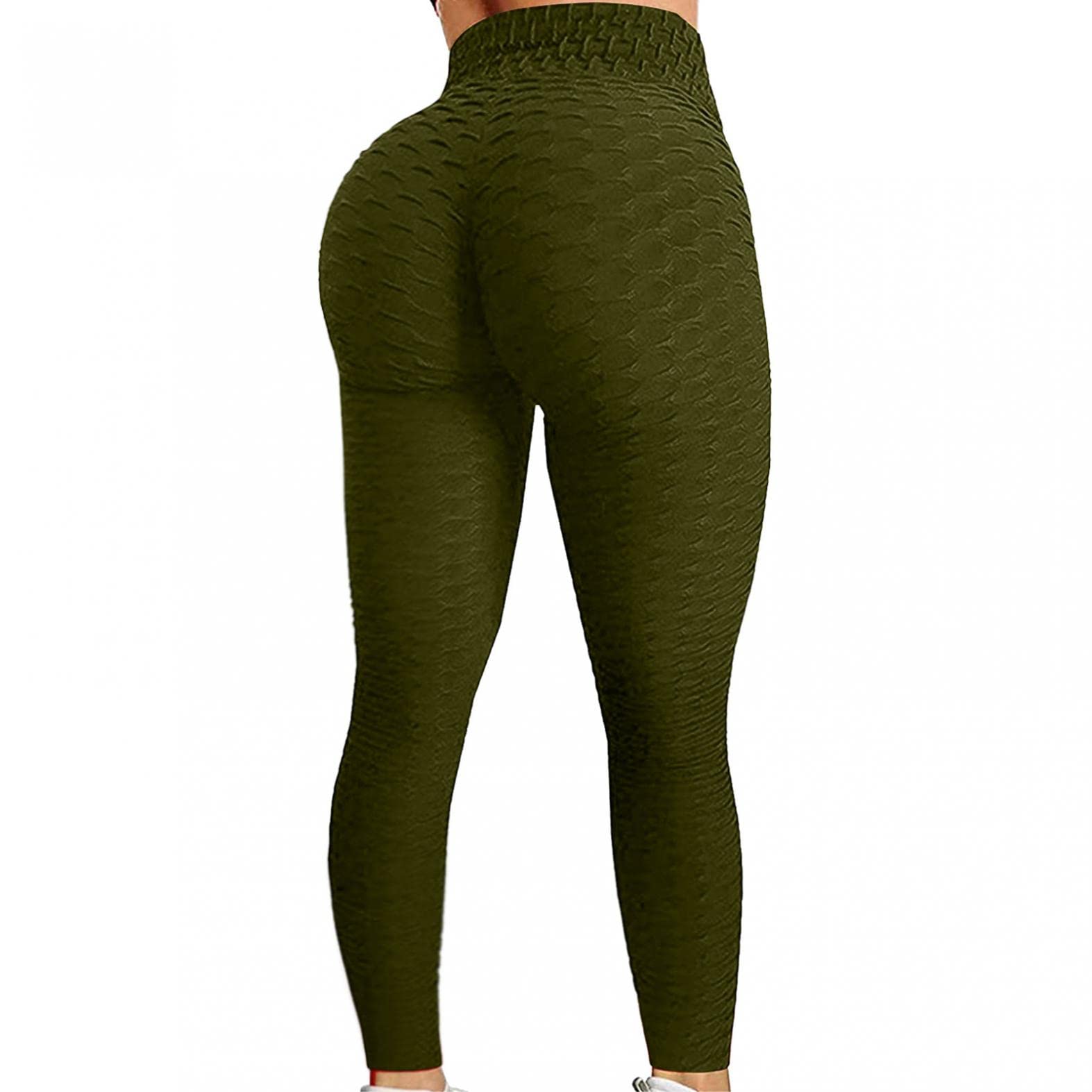 siilsaa Leggings for Woemn, Womens High Waisted Hip Lifting 2PC Tummy Control Exercise Fitness Running Stretch Yoga Pants