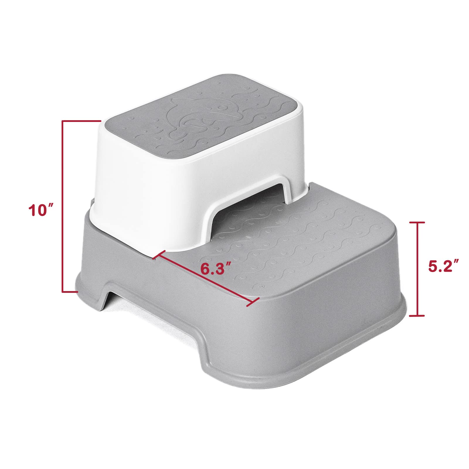 Toddler Step Stool for Bathroom,Kids Step Stool for Potty Training,Toilet Stool, Slip Resistant (Green, 1)