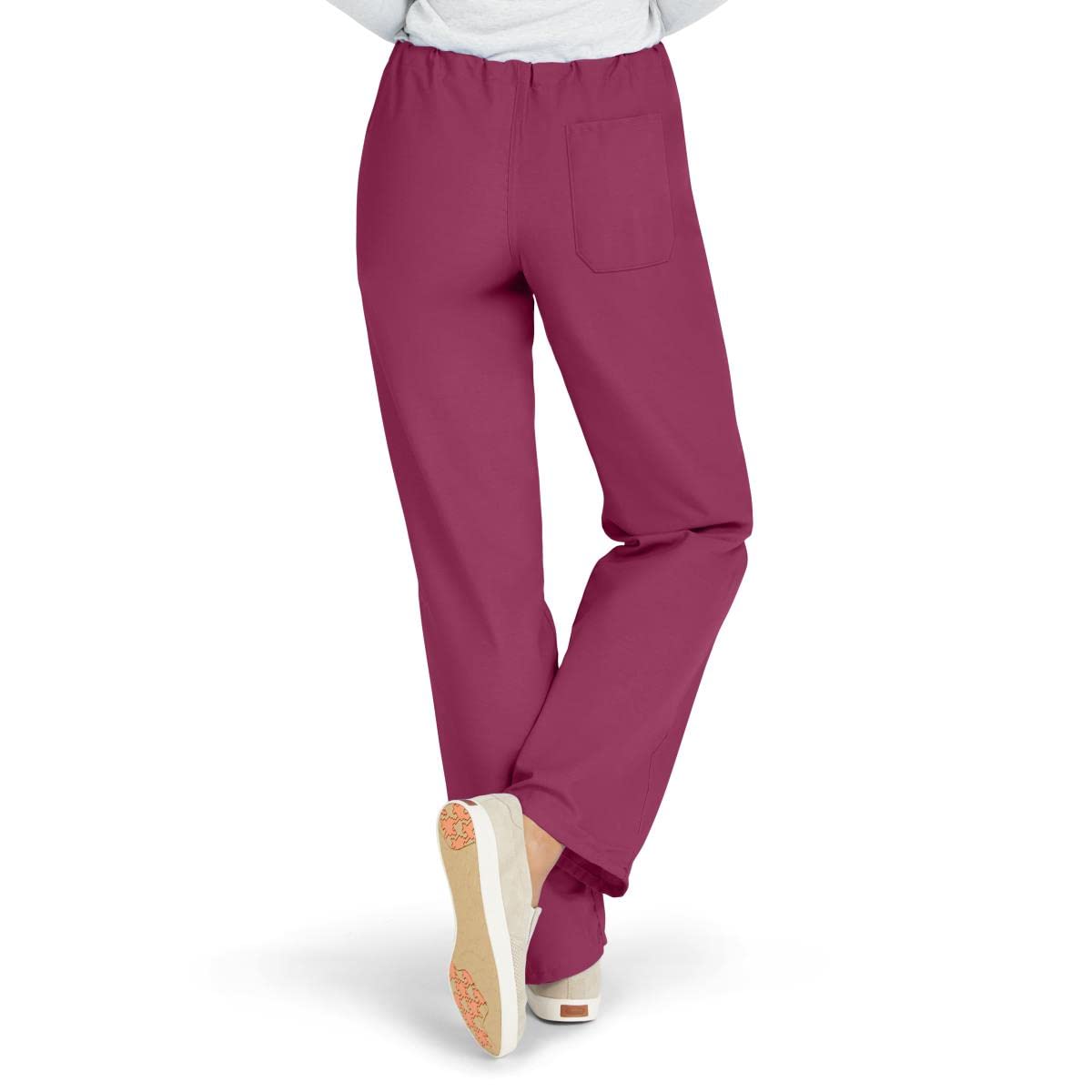 Medline AngelStat Reversible Drawstring Scrub Pant, ANG-CC, X-Large, Raspberry