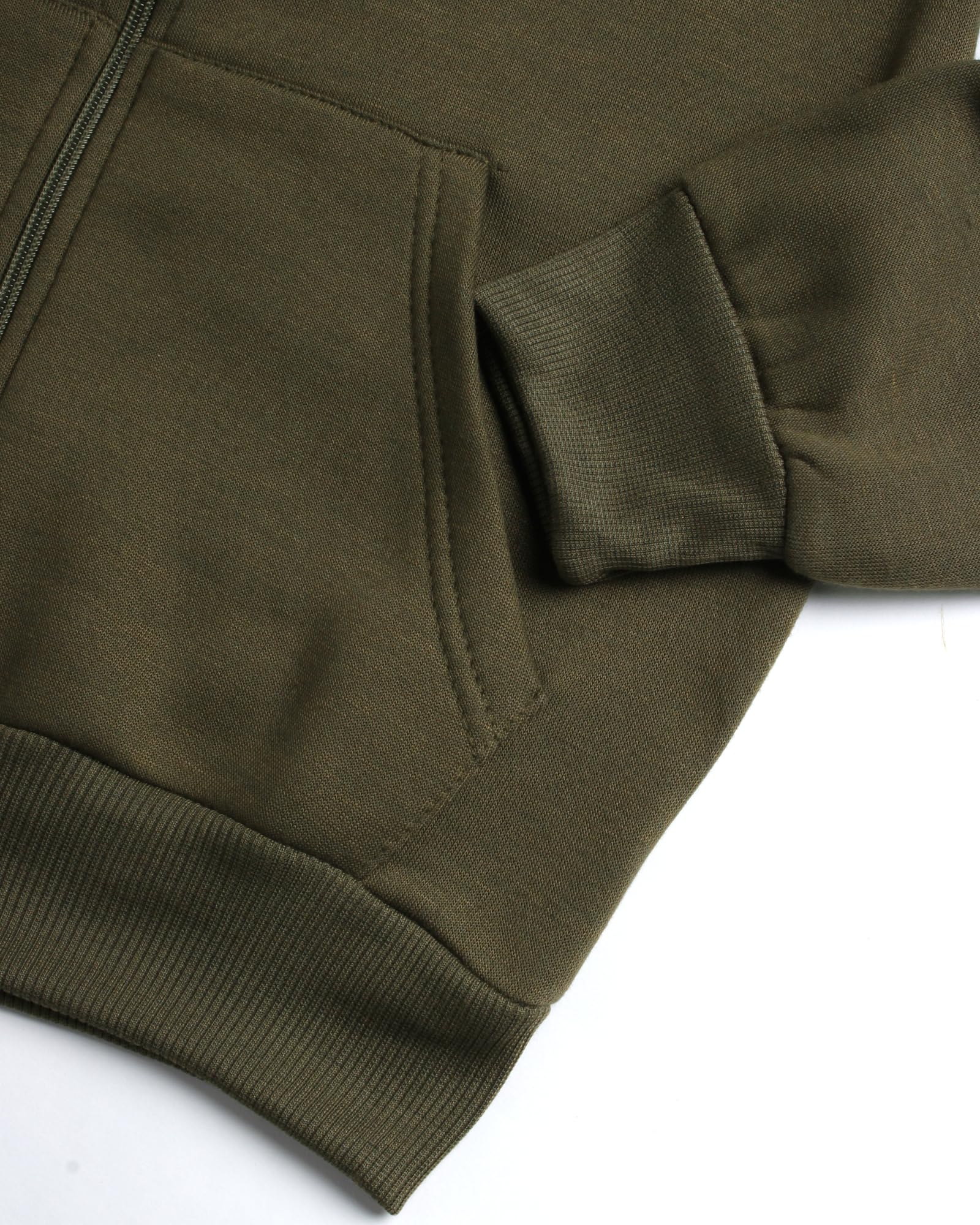 Quad Seven Boys' Fleece Jogger Set - 2 Piece Basic Solid Full Zip Hoodie and Sweatpants (Size: 8-18), Size 12-14, Navy