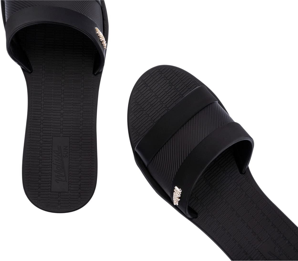 Melissa - Womens Sun Hollywood Sandals, Size: 9 M US, Color: Black/Black