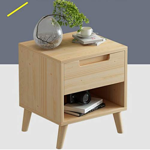 ZHAOLEI Nordic Simple Bedside Table Minimalist Bedroom Solid Wood Storage Cabinet Storage Cabinet Bedside