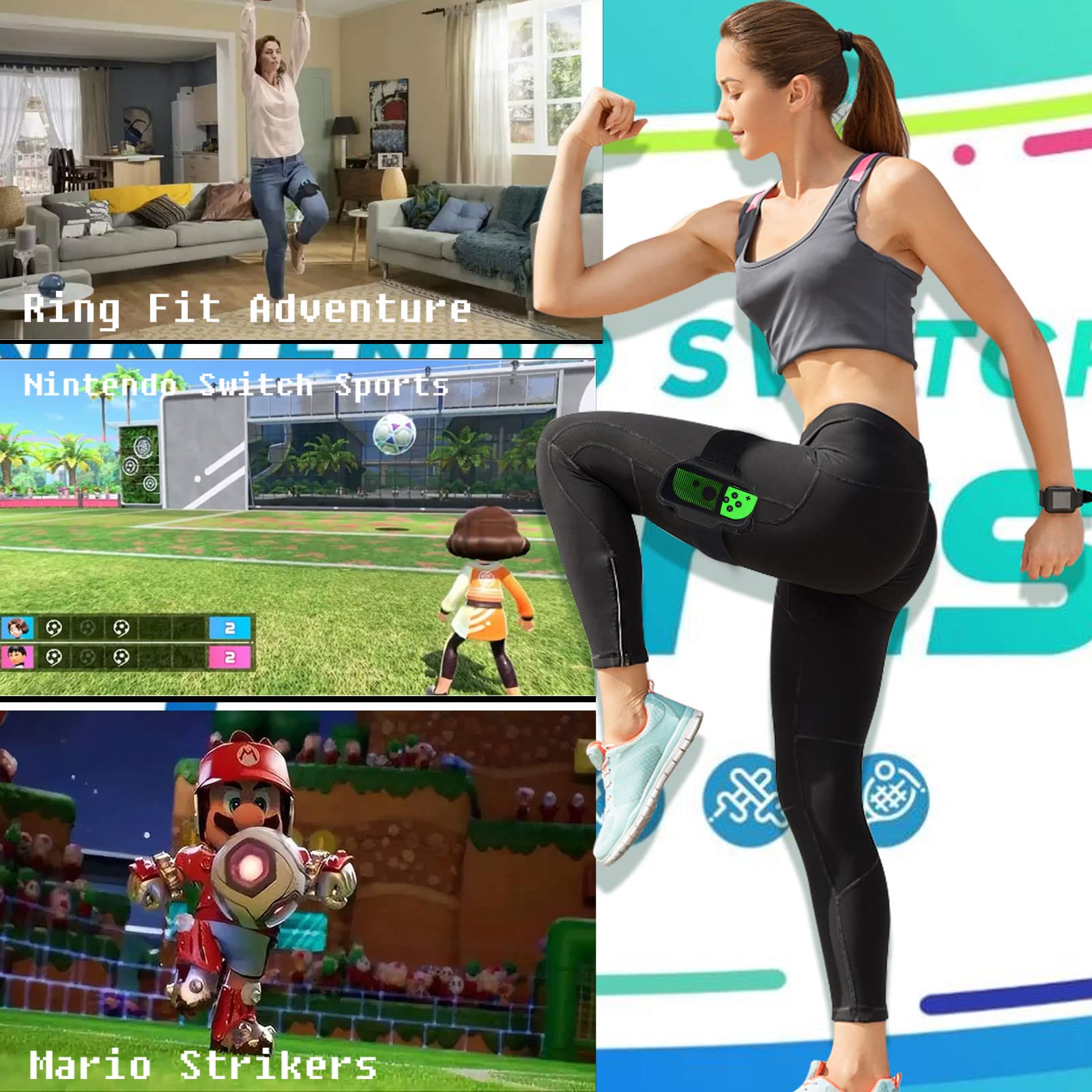 Switch Sports Accessories Bundle-SLLFLY 12 in 1 Nintendo Switch Sports Kit Compatible with Switch/Switch OLED Nintedo Sports Games