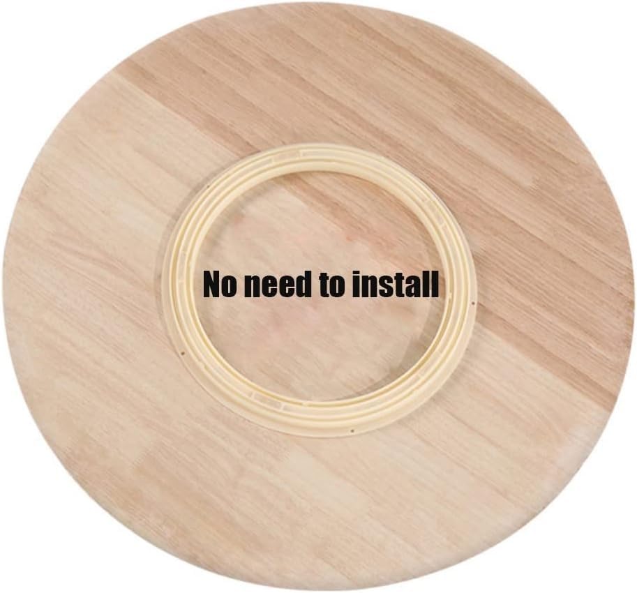 Wood Round Rotating Tray ,Dining Table Turntable Lazy Susan, Rotatable Serving Plate Table Top Rotating Plate Smooth 360° Rotating ,Silent & Smooth Spin (Color : B, Size : 70cm/28inch)