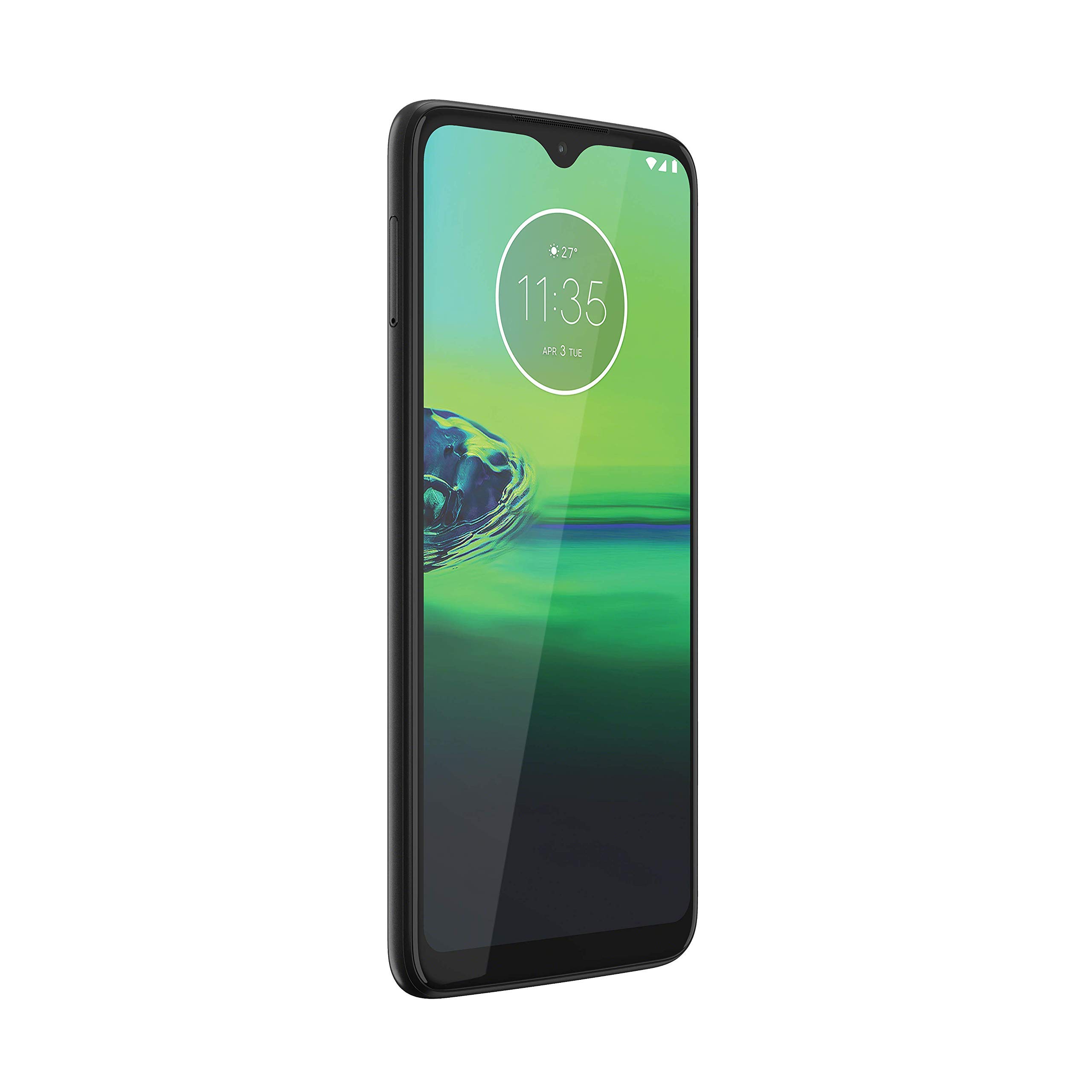 Motorola Moto G8 Play XT2015-2 (32GB) 6.2" (19:9) HD+ 4G LTE GSM Factory Unlocked Smartphone (International Version) (Obsidian Grey) (Renewed)