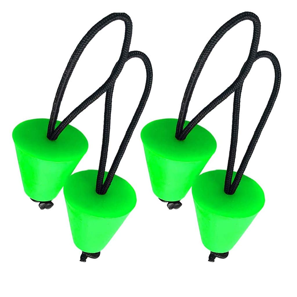 LFDecor 8 Pieces Green Kayak Scupper Plugs Holes Stopper Bung Suit for Kayaks