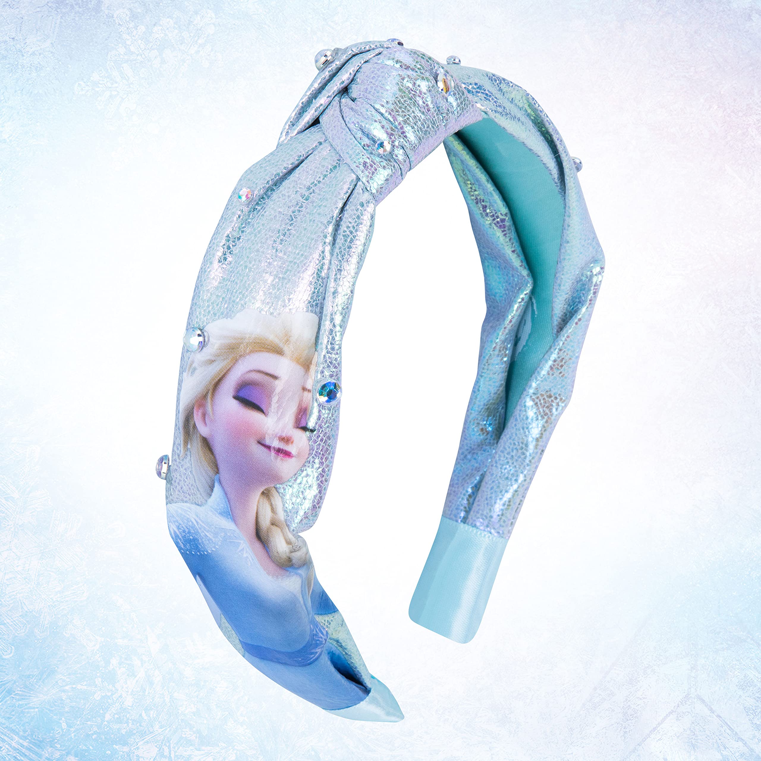 LUV HER Disney Frozen 2 Elsa Knot Headband with Diamond - Headbands For Girls - Hair Accessories For Her