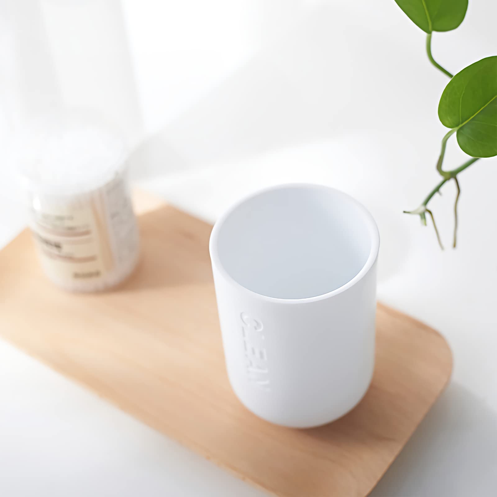 Toothbrush Holders Thick Electric Toothbrush Cup Storage Organizer Holder for Bathroom Countertop - Toothpaste, Floss, Razo, Beauty Accessories, Toiletries Dispensers, White