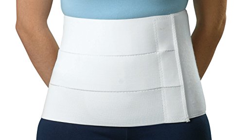 Medline Premium Tri-Panel Abdominal Binder, Small/Medium, 9"
