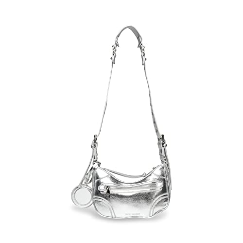 Steve Madden Glow-R Rhinestone Crossbody, Silver