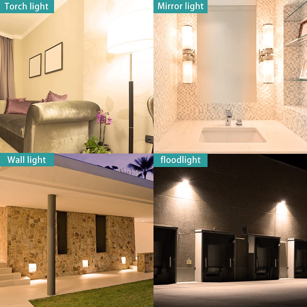 R7s LED 118mm, R7S 118mm LED Lamp, 20W J Type 118mm Dimmable Light Bulbs, 150W Halogen Bulb Equivalent for Flood Light Security Light, 2200LM, Warm White 3000K (2-Pack)