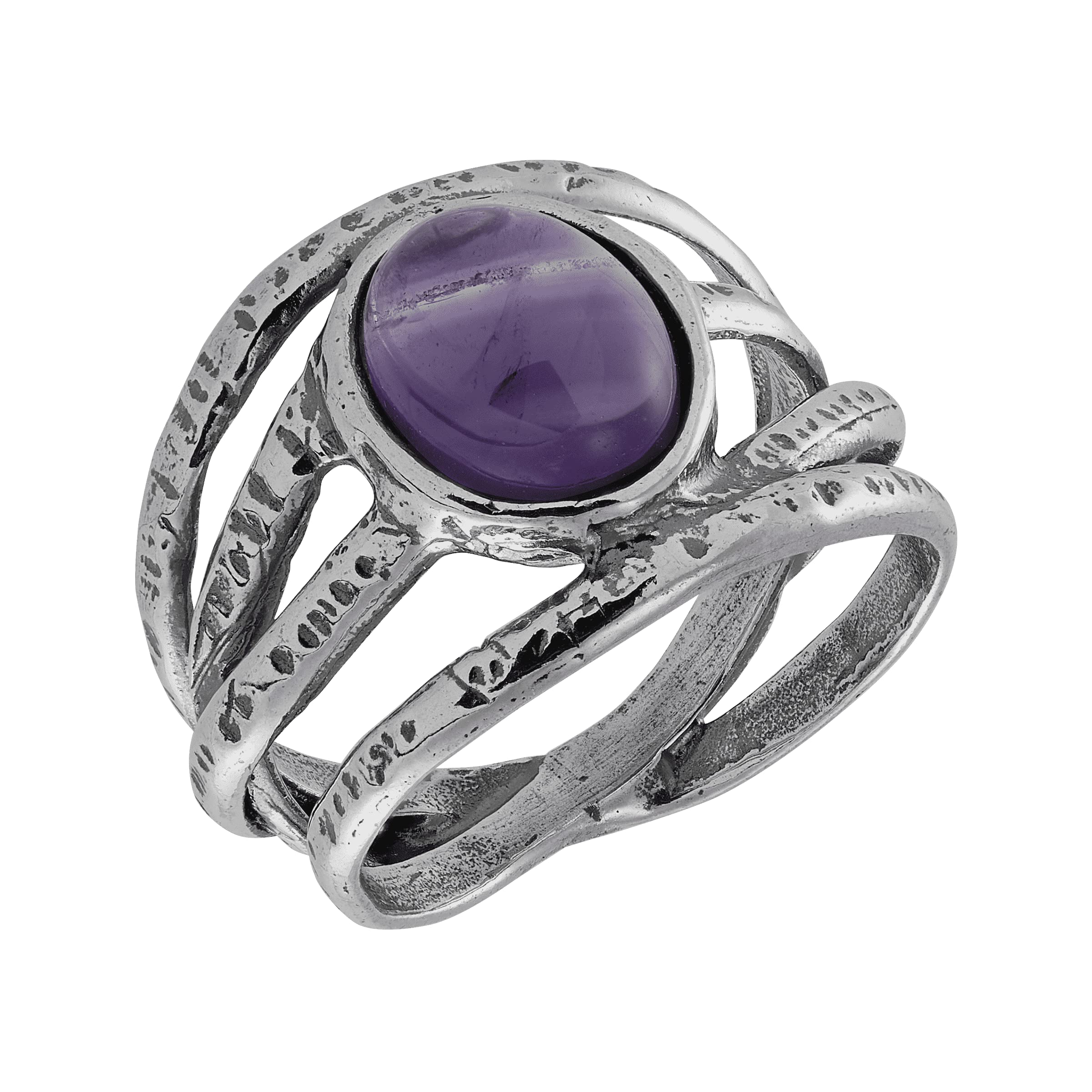 Silpada 'Eye in the Sky' Amethyst Ring in Sterling Silver, Size 9, Size 9