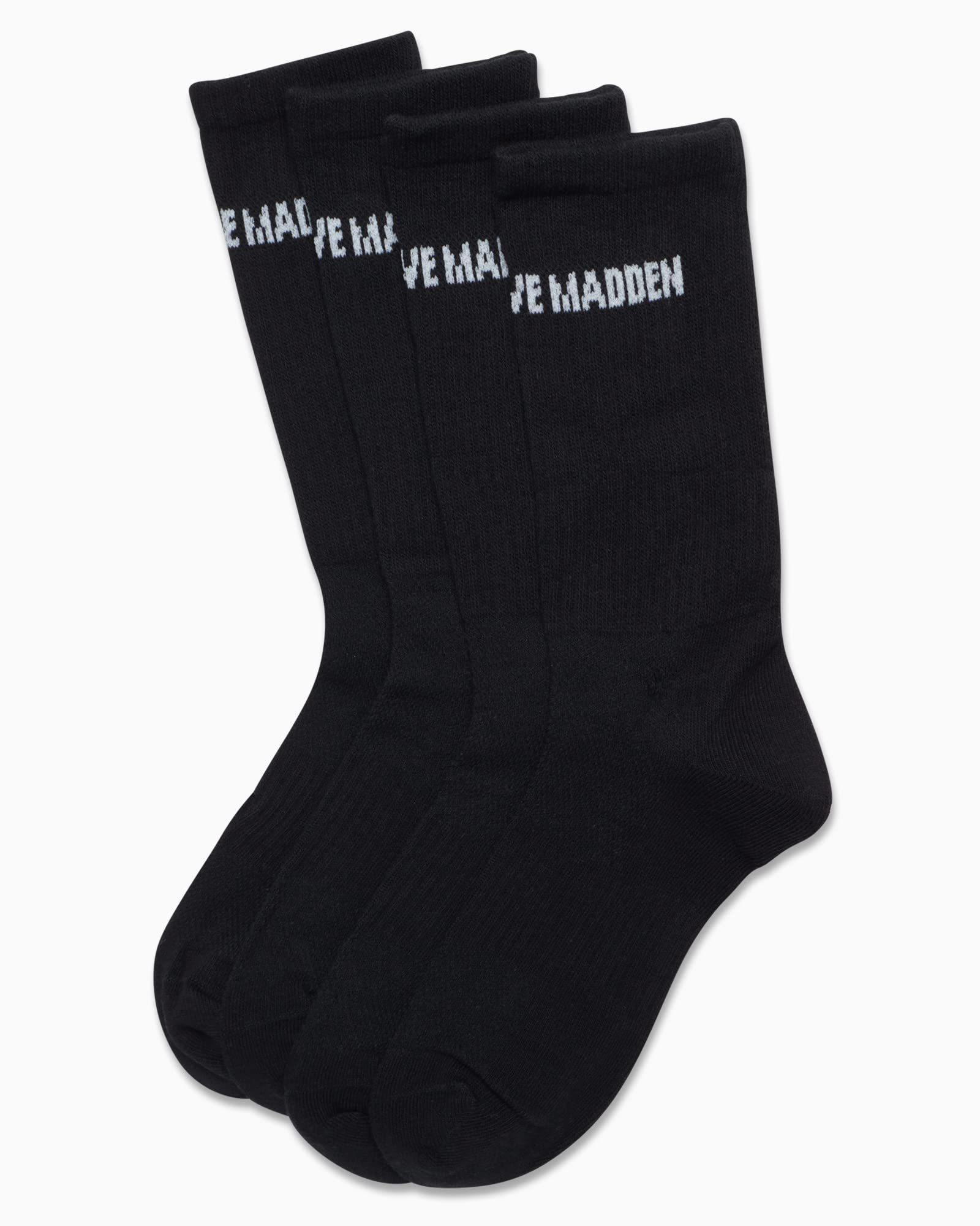 Steve Madden Women's Socks β Athletic Performance Running Socks β Cushion Crew Socks for Women (4 Pack), Size 5-10, Black/Steve Madden