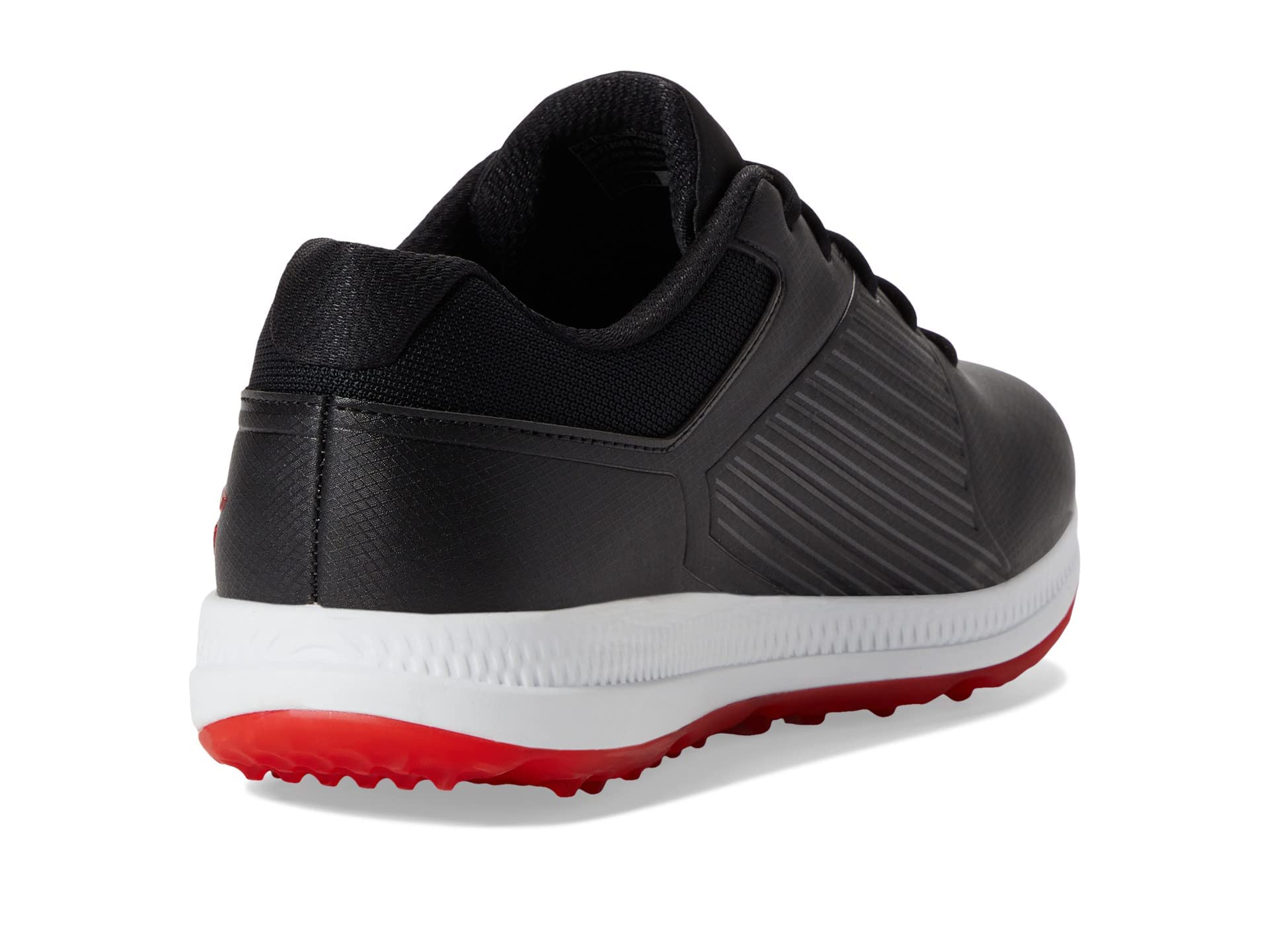 Skechers Men's Elite 5 Arch Fit Waterproof Golf Shoe Sneaker, Black/Red, 10.5 Wide