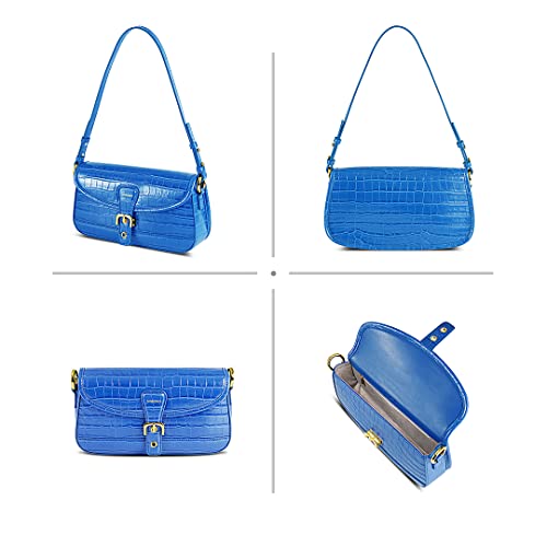 SINBONO Small Purses for Women, Vegan Leather Shoulder Bag Designer Clutch Handbags with Ajustable Strap