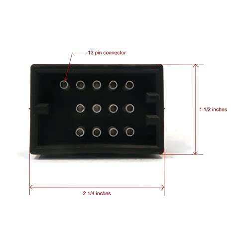 The ROP Shop | 13-Pin Male Snow Plow Side Wiring Harness Repair Kit for Boss RT3 Straight Blade