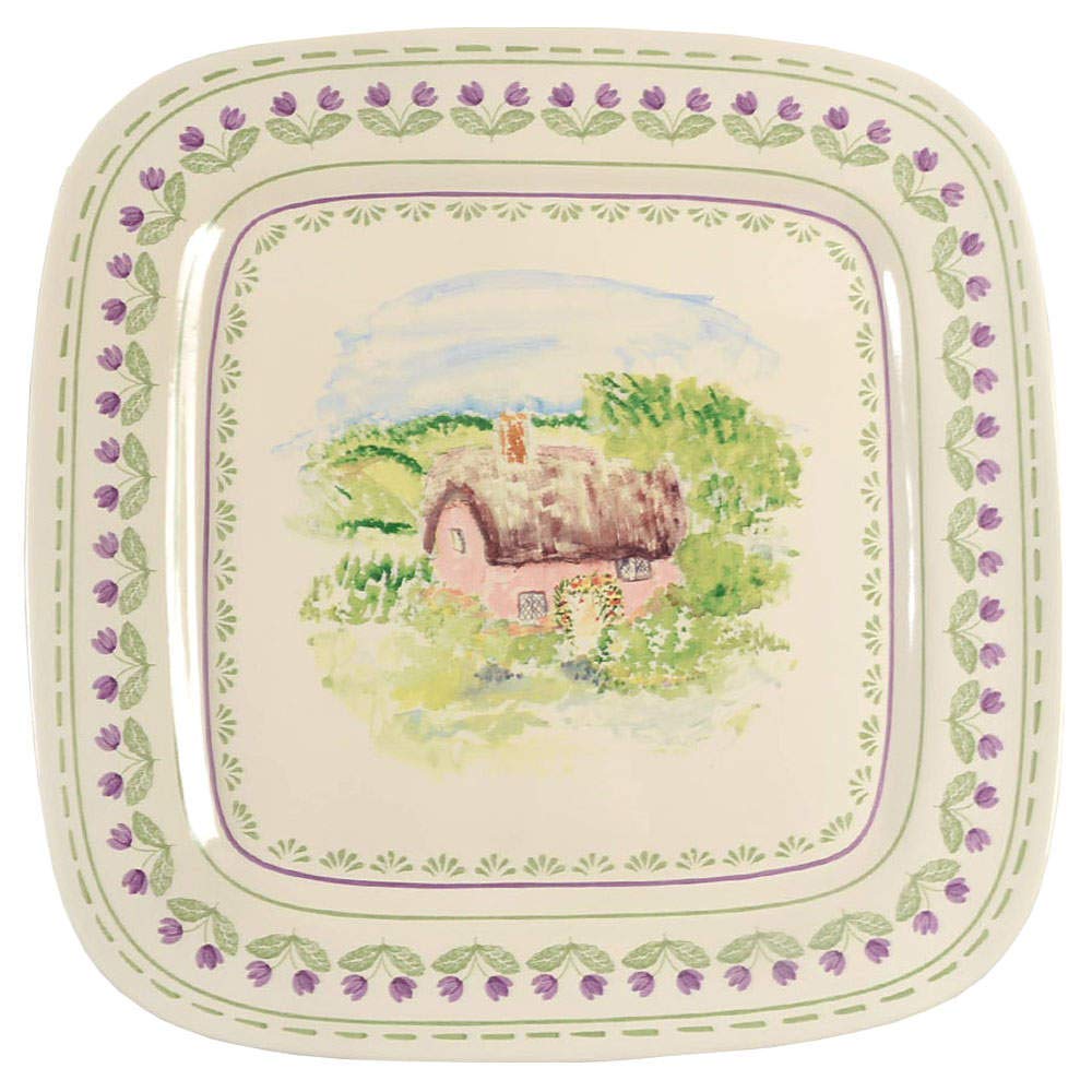 Pfaltzgraff Circle of Kindness The Green Fields of Home 16-Inch Square Serve Platter