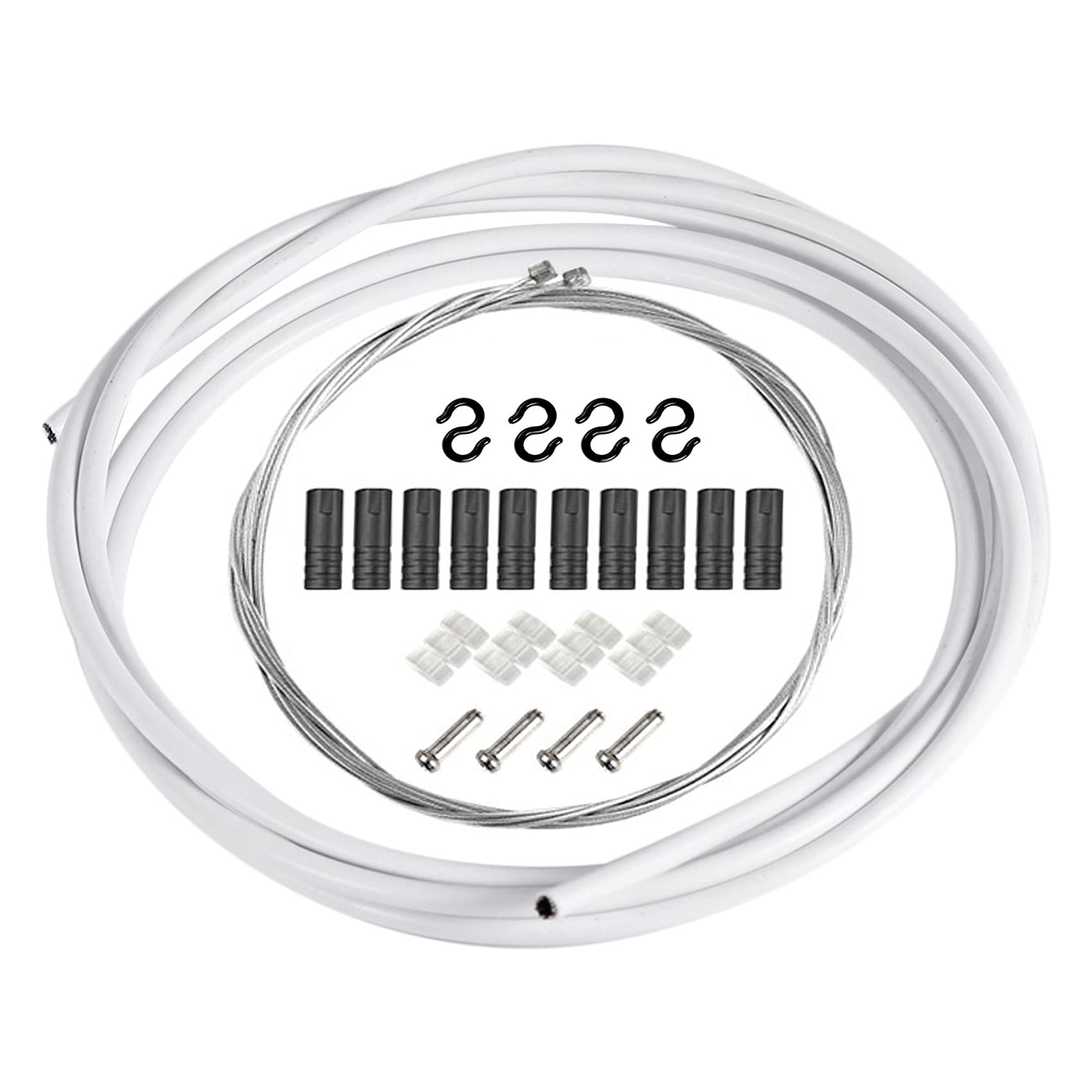 Muye Universal Bike Bicycle Shift Derailleur Cable Kit Bicycle Shift Wire Set for Mountain Road Bike Cycling Repairing