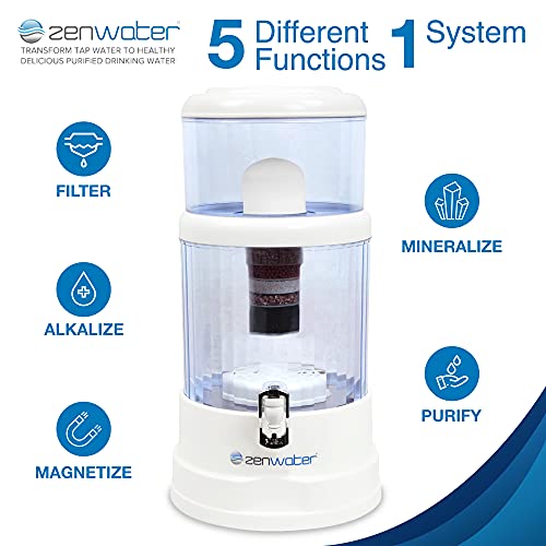 Zen Water Systems Countertop Filtration and Purification System, 6-Gallon