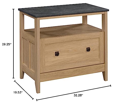 Sauder August Hill Lateral File, L: 32.28" x H: 19.53" x W: 29.25", Dover Oak Finish