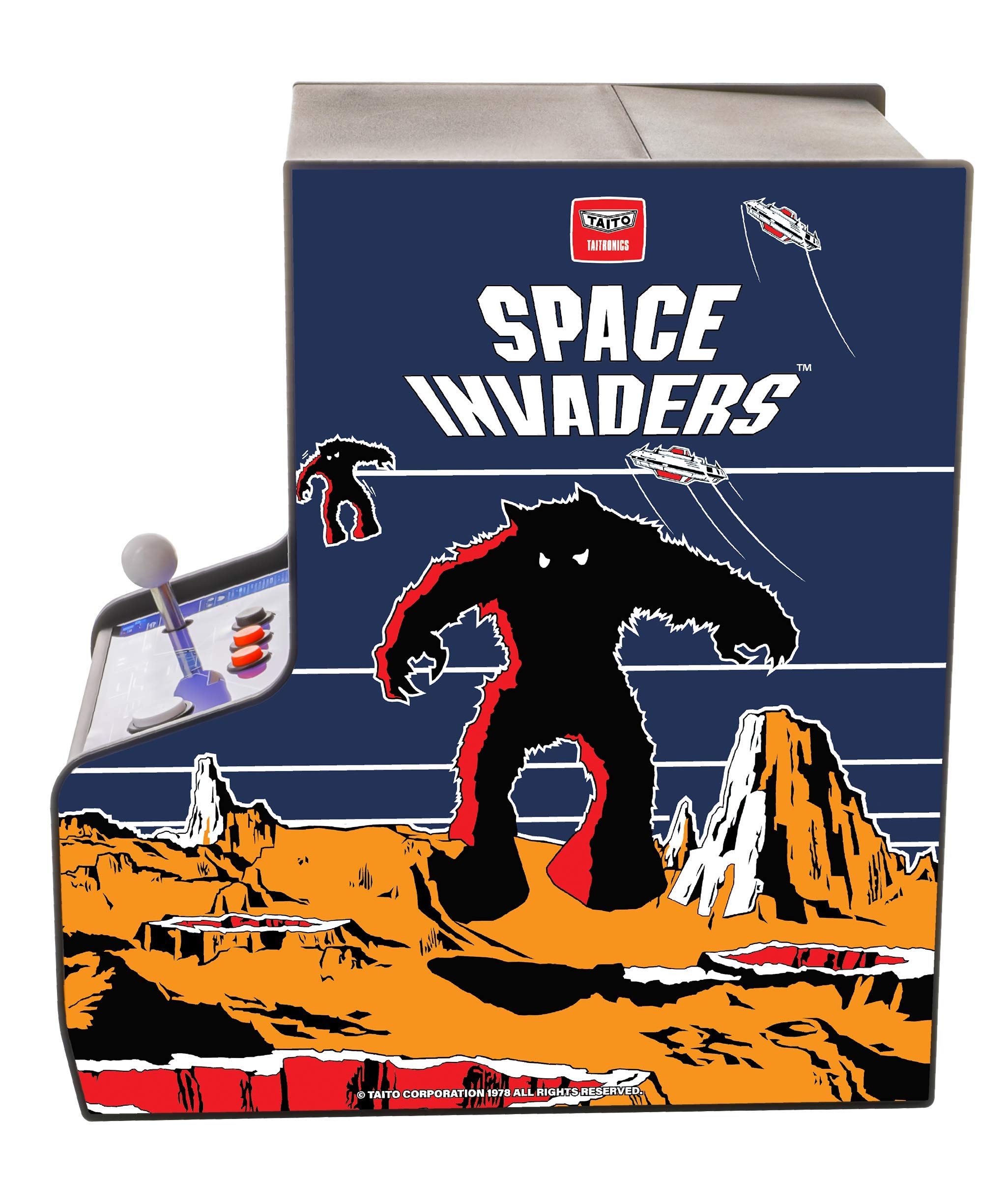 My Arcade Space Invaders Micro Player: Mini Arcade Machine Video Game, Fully Playable, 6.75" Collectible Premium Edition