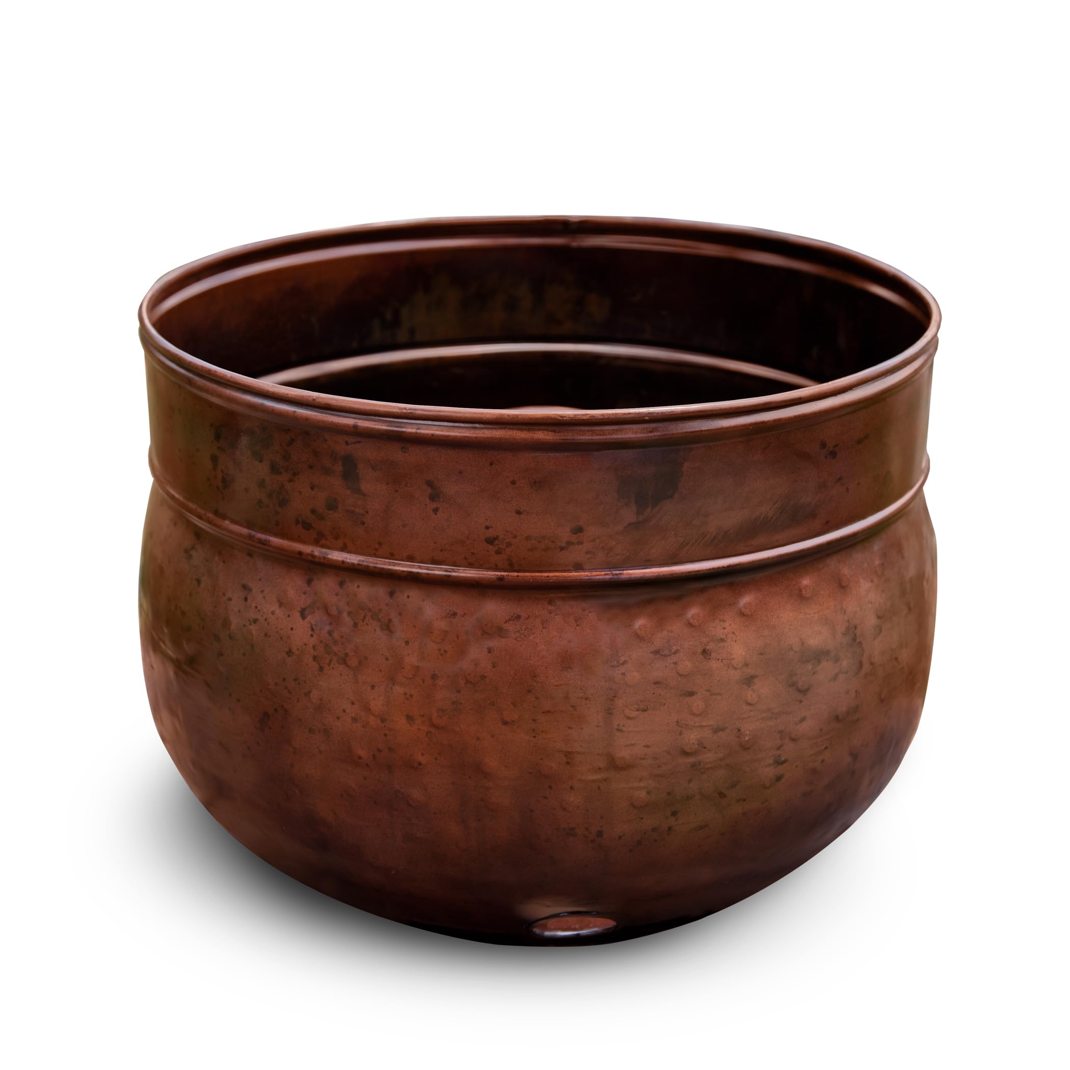 Liberty Garden 1901 Rustic Garden Hose Pot, Holds 100-Feet of 5/8-Inch, Bronze