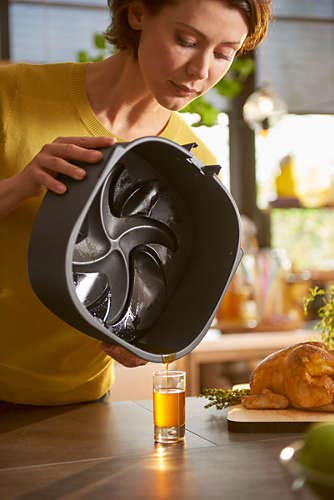 Philips Avance Collection XXL Digital Twin TurboStar Airfryer Black/Silver - HD9650/96 (Renewed)