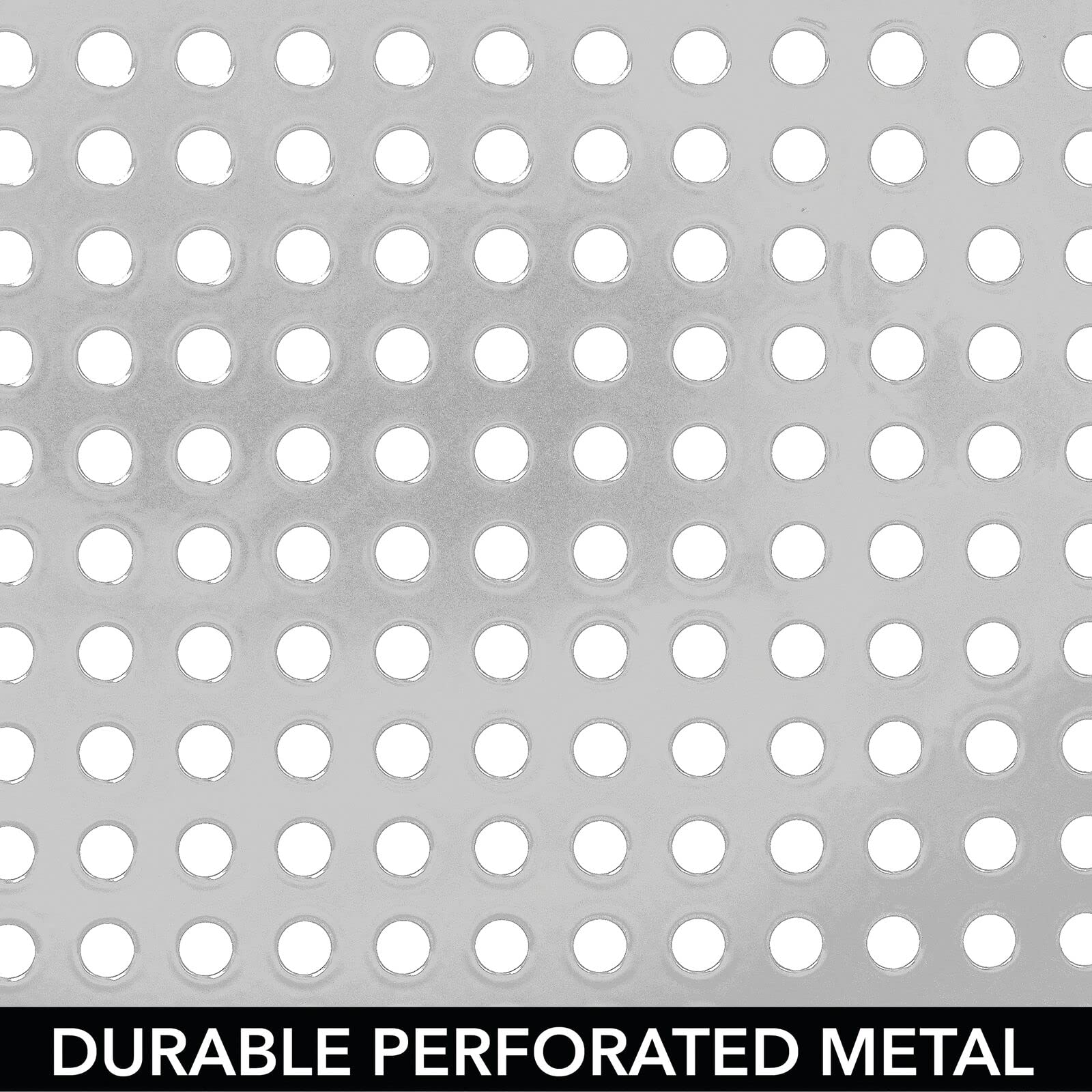 mDesign Modern Metal Square Closet, Cabinet, Countertop Organizer Storage Shelf for Bedrooms, Bathrooms, Entryways and Hallways - Durable Steel, Non-Skid Feet - 2 Pack - Silver