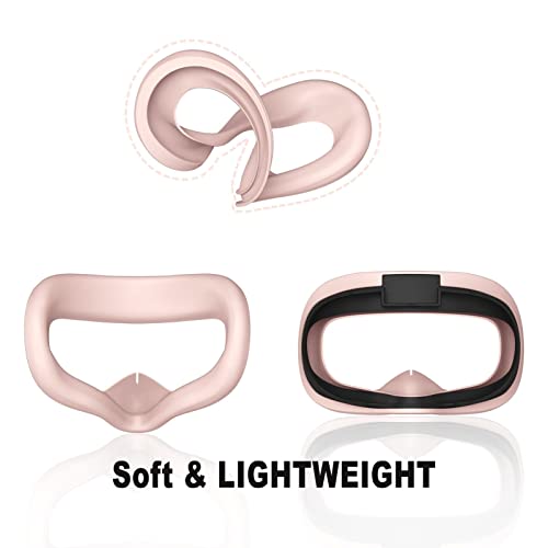 warkul Protective Case Wear-Resistant Soft Integrated Skin-Touch Prevent Light Leakage Dustproof VR TPU Eye Cover for Oculus Quest2