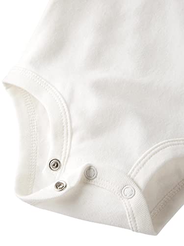 little planet by carter's unisex-baby 3-pack Long Sleeve Bodysuits made with Organic Cotton, Cream, 18 Months