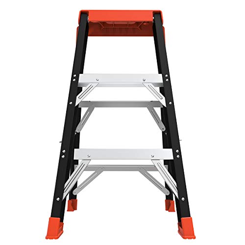 Little Giant Ladders, MicroBurst, 3' Stepladder, Fiberglass, Type 1AA, 375 lbs weight rating, (15703-001)