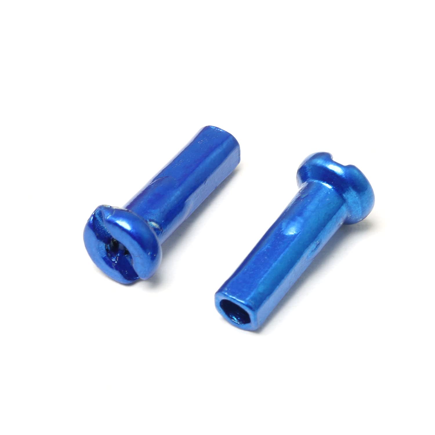 Pro Bamboo Kitchen 36pcs Mountain Bike Spoke Cap Blue Carbon Steel Bicycle Spoke Cap 14G Nipple for 2mm Diameter Spokes