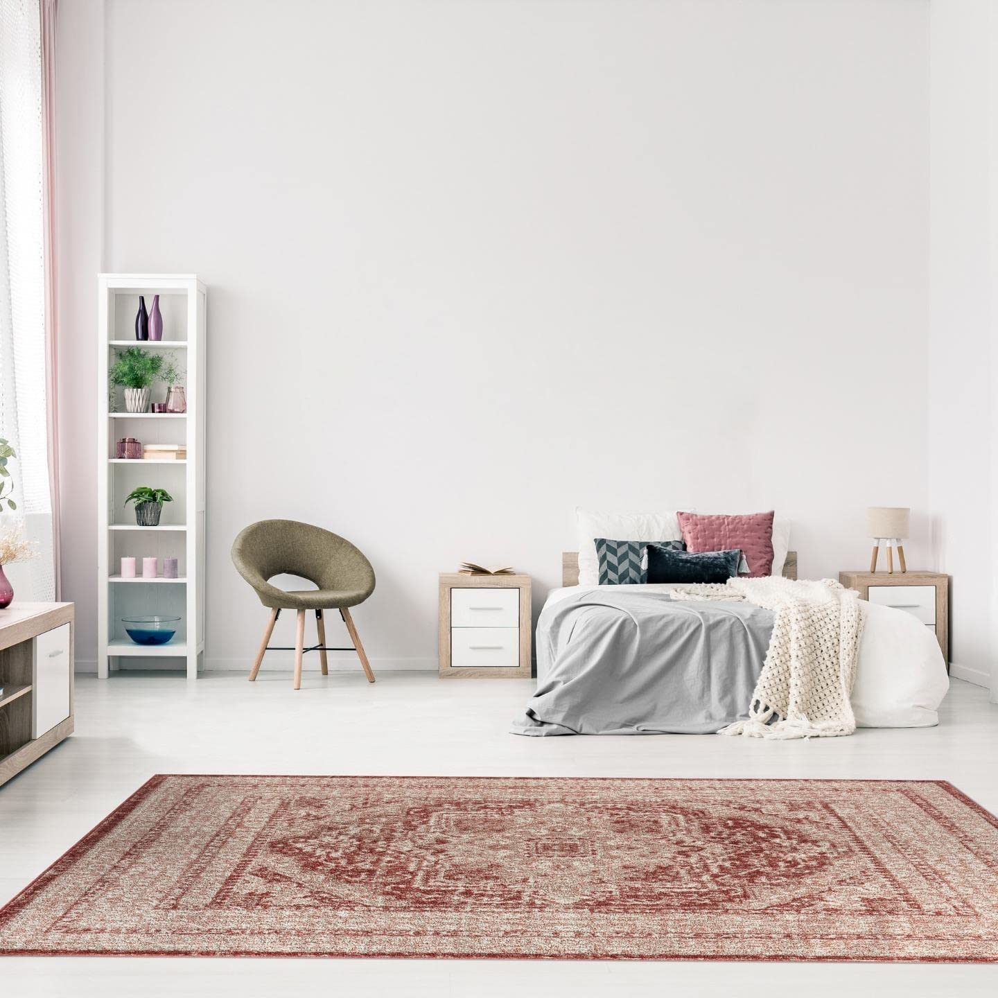 LUXE WEAVERS Moroccan Bohemian Navy 8x10 Area Rug
