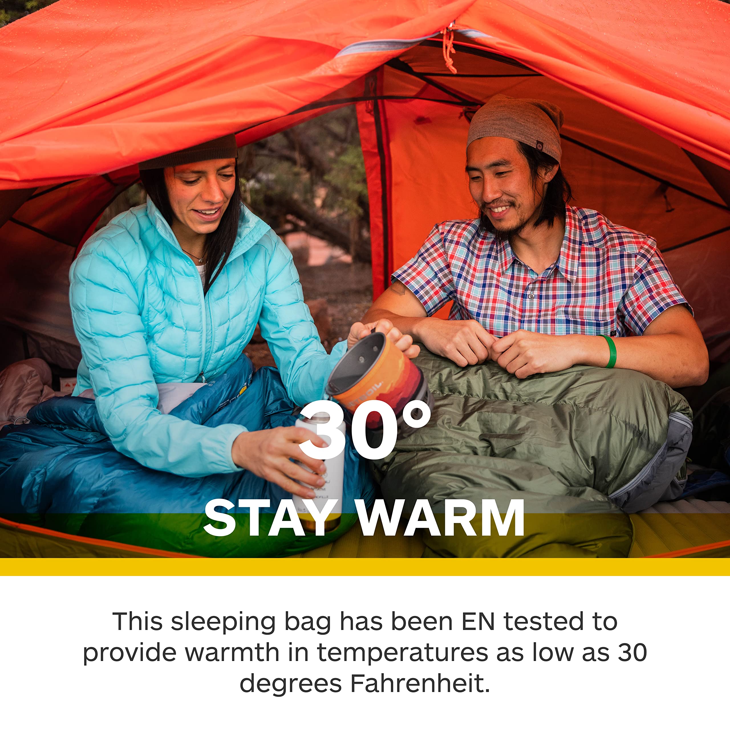 MARMOT Ironwood Mummy Sleeping Bag - 650 Fill Down, Lightweight, 30-Degree Rating, Bomber Green/Steel Onyx, Regular
