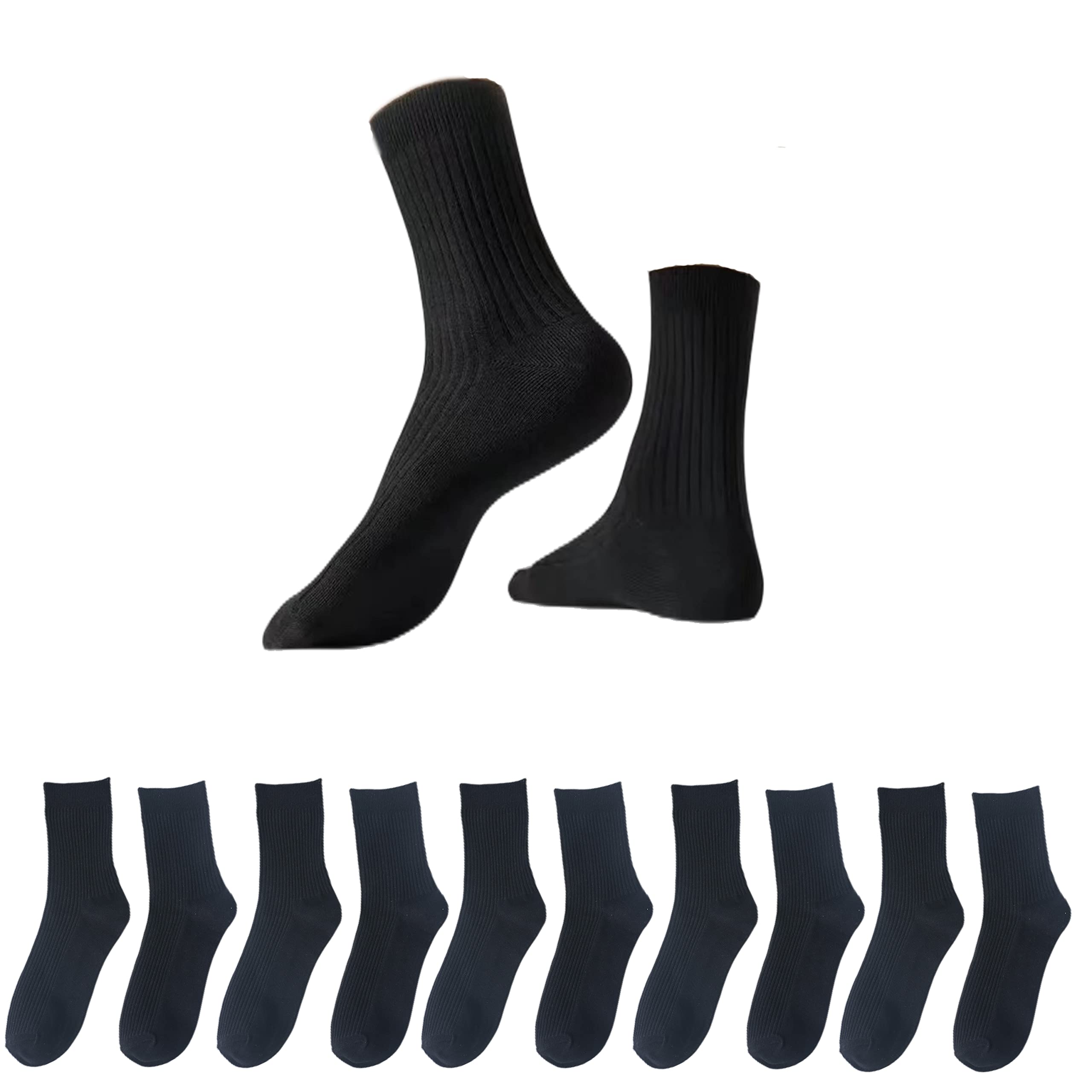 StrCloud Mens Low Cut Athletic Socks Ankle Socks, Breathable and Comfortable Mens Sports Cotton Socks 5 Pairs (All Season Dark Gray)