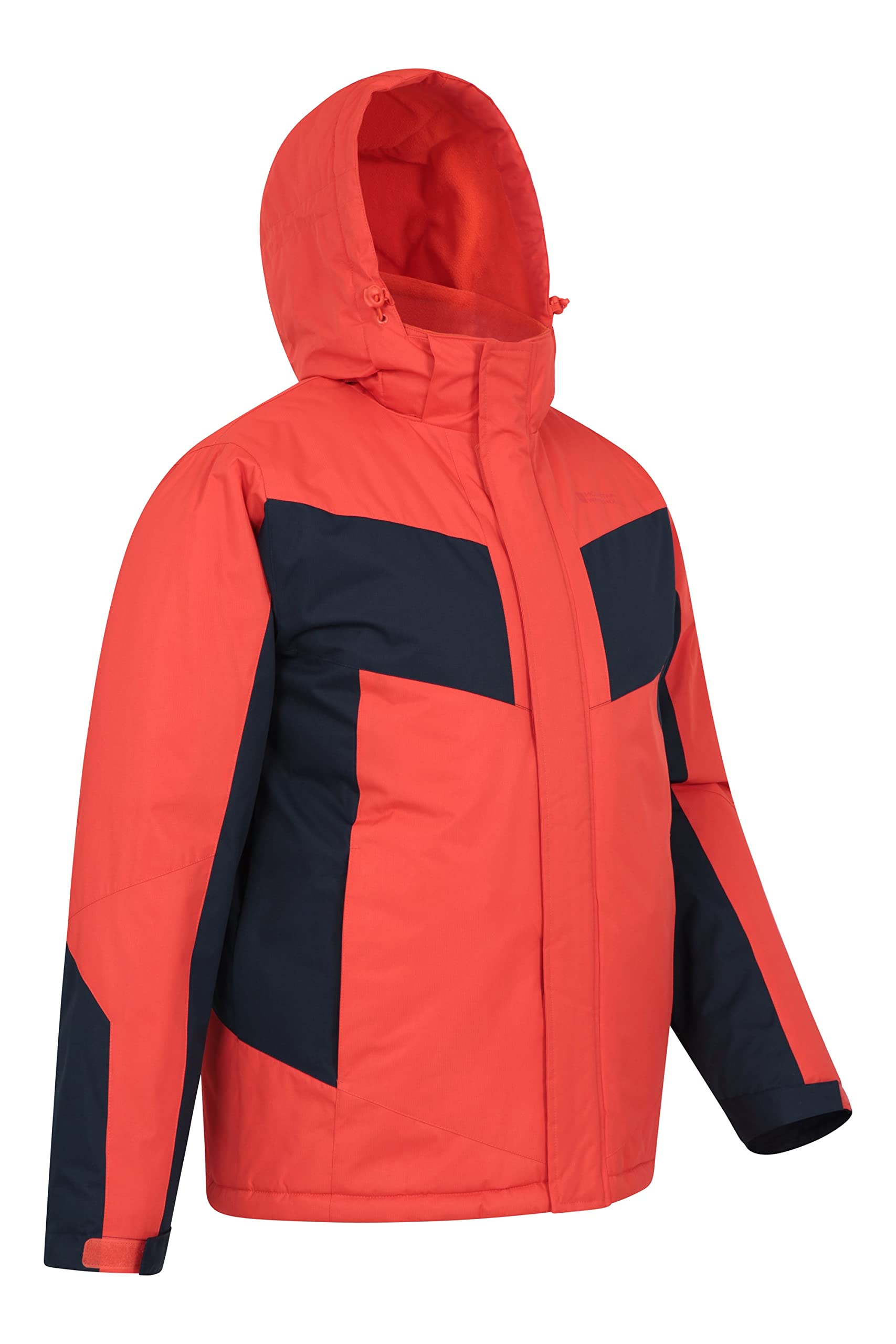 Mountain Warehouse Dusk Mens Ski Jacket - Water Resistant Winter Coat Bright Orange X-Large