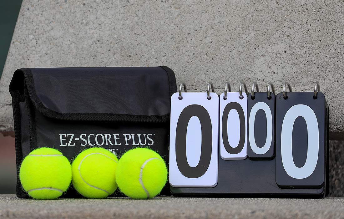 Match Tuff Ez-Score Plus Portable Tennis Score Keeper (0-7) | EZ-Flip | Outdoor/Indoor