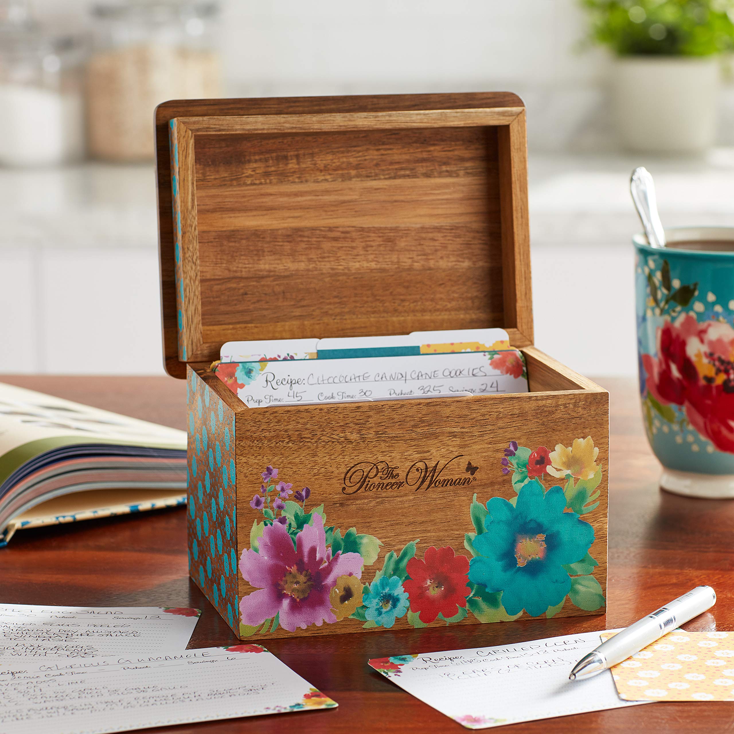 TPW Ltd The Pioneer Woman Breezy Blossom Recipe Card Box Set