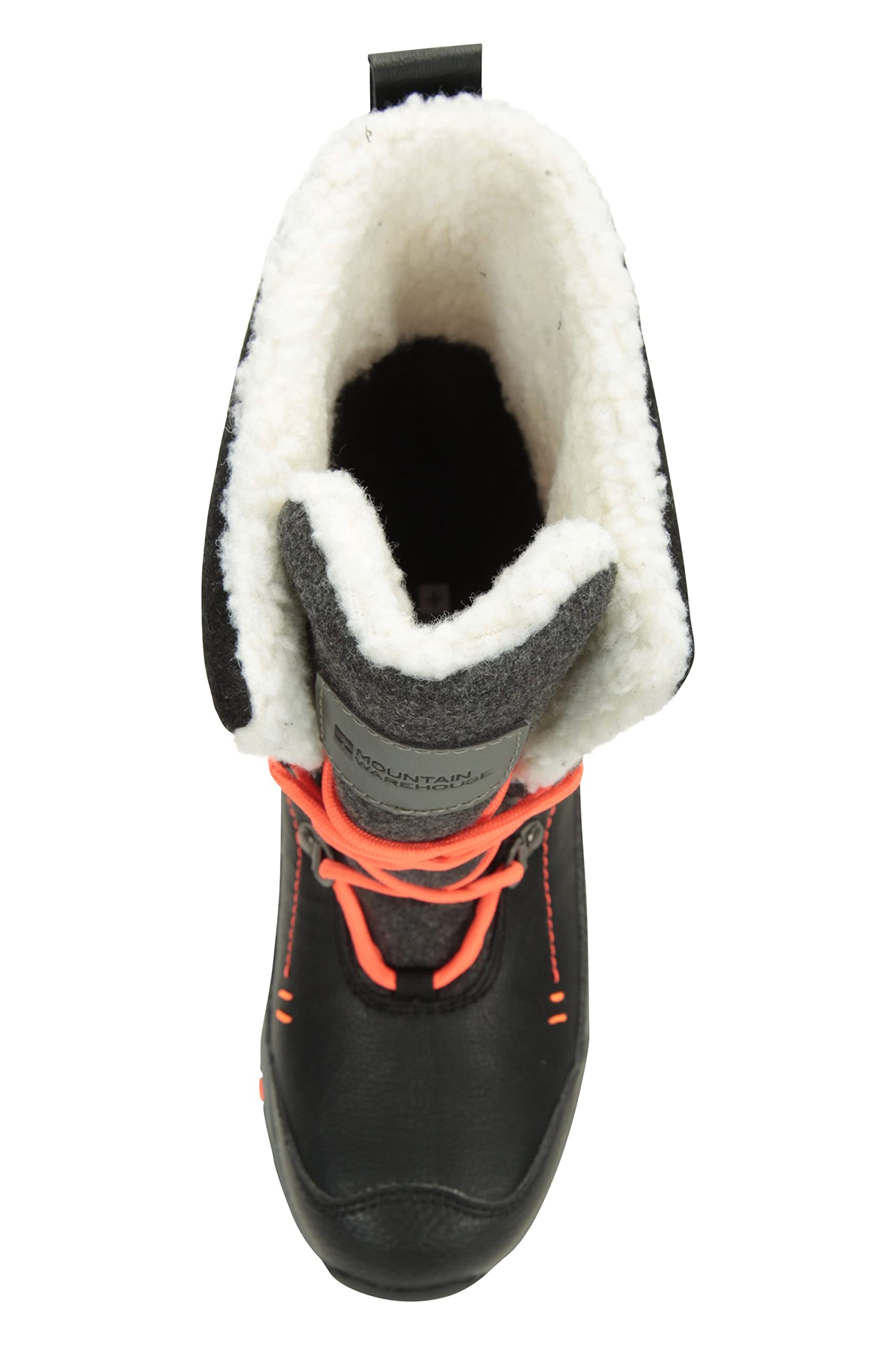 Mountain Warehouse Heavenly Kids Snowboots - Snowproof Winter Shoes Coral Kids Shoe Size 5 US