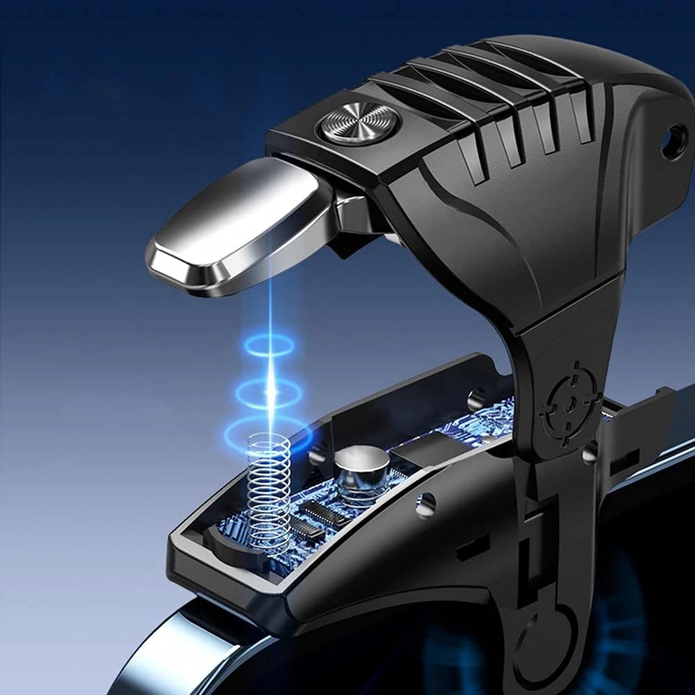 Mobile Game Controller Handle with Fast Turbo Silent Radiator FPS Mobile Gamepad, Compatible with iPhone /Androdi System, Compatible with PUBGM and CODM