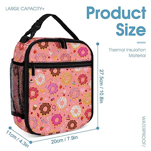 oallpu 3PCS Colorful Donut Backpack, Casual Lightweight Laptop Bag, Cartoon Shoulders Backpack Cute Daypack with Multiple Pockets(Colorful Donut)