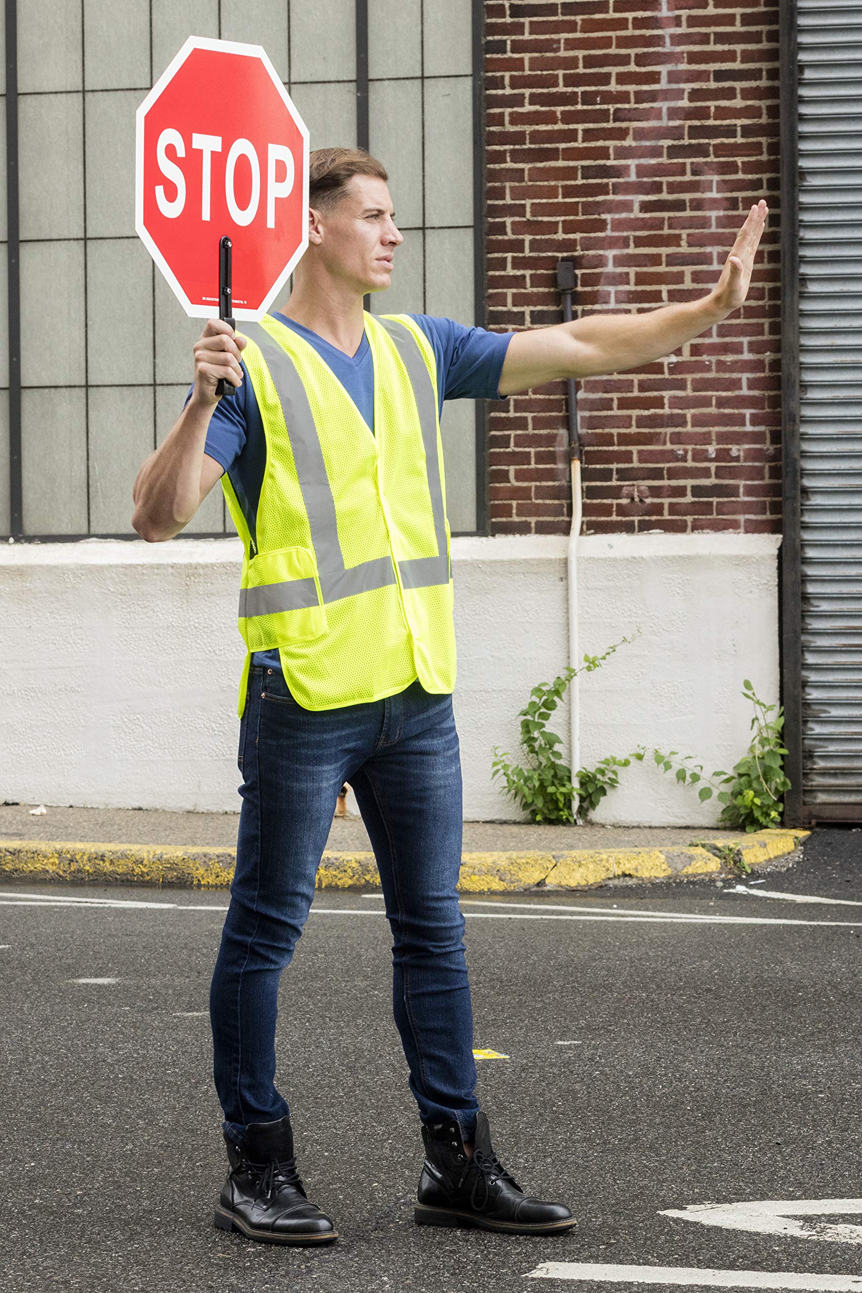 NYOrtho Reflective Vest For Walking - Highly Visible & Breathable Mesh Safety Vest Reflective -Lightweigh - Sweat-Free - ANSI/ISEA Class 3
