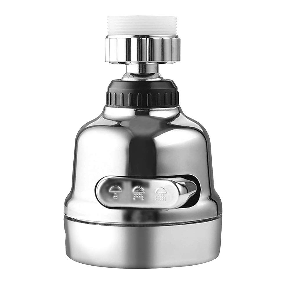 Moveable Kitchen Faucet, 360° Rotatable Faucet Sprayer Top Head,Head Water Filter,3 Modes Adjustable Home Anti-Splash Tap Aerator Faucet and Water Saving Tap Booster Shower for Kitchen/Bathroom