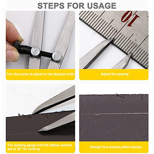 Utoolmart Spring Inside Outside Divider Caliper Set, 3 Piece 6" Quick Adjust Spring Caliper/Divider Set, Carbon Steel Measuring Tool Caliper, for Wood Turning Lathe Projects