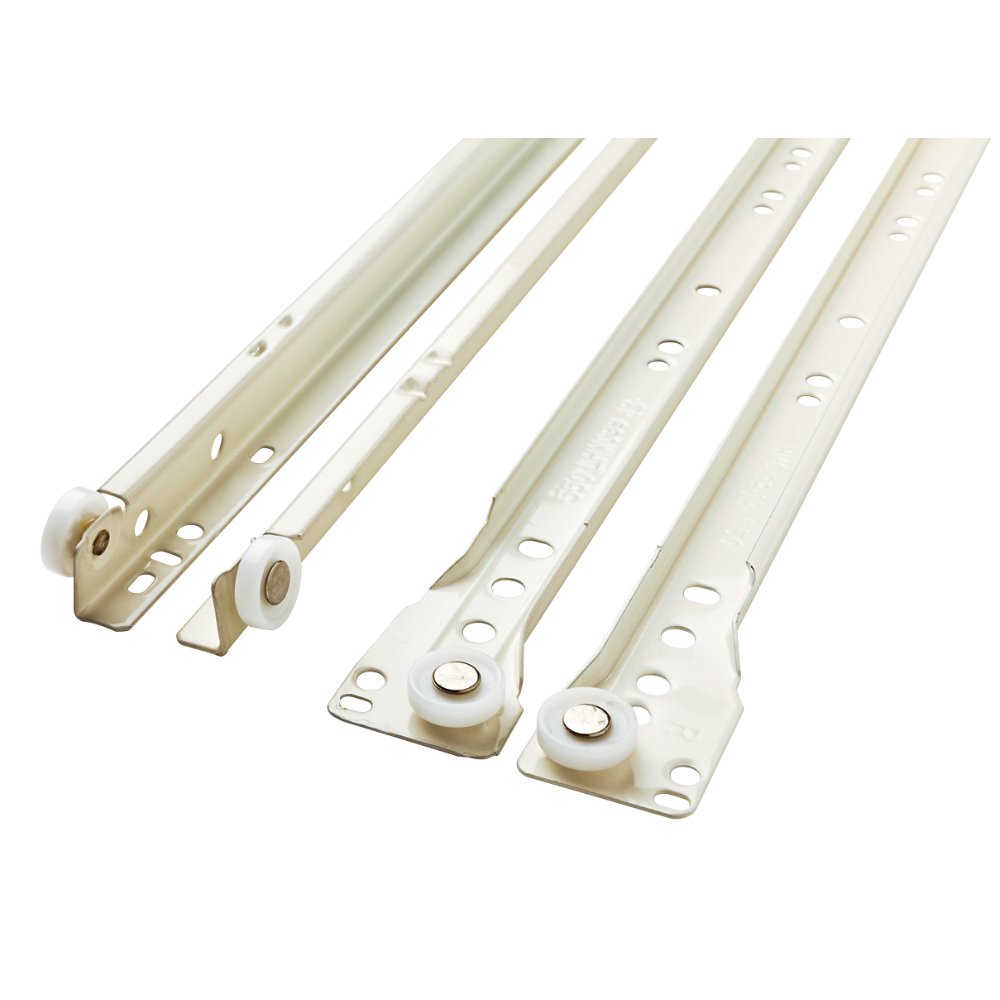 Liberty D68818C-W-TS 18-Inch Bottom Mount Drawer Slide,White