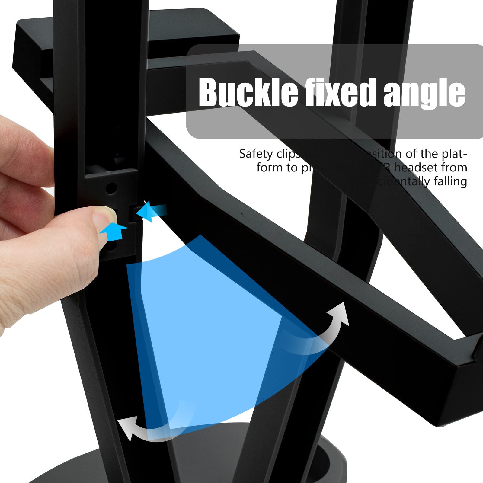 Quest 2 VR Holder, Headset Display Stand Compatible with Quest 2 VR, Rift, Rift S Headset and Touch Controllers