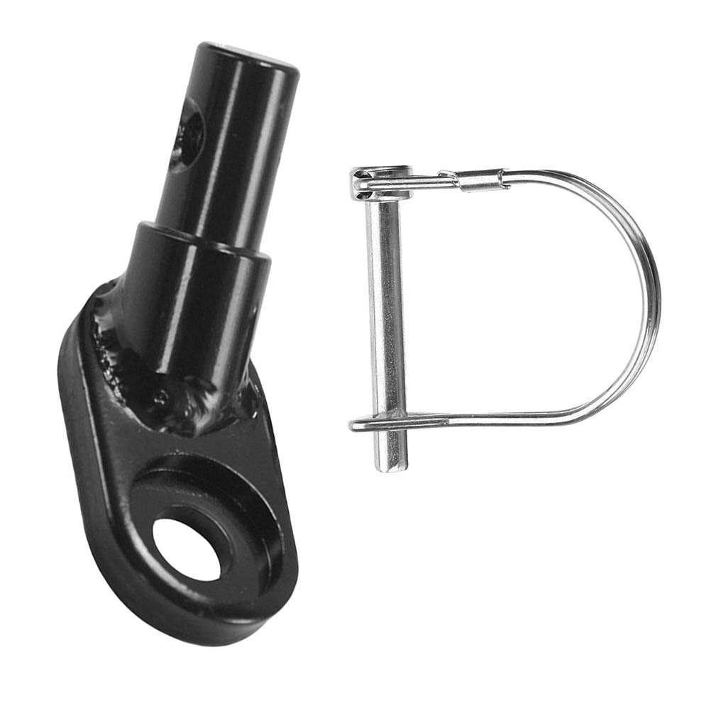 LIOOBO Bicycle Rear Racks Coupler Universal Cycling Connector Attachment Angled Elbow for Bike Trailers Rear Carrier Mount Adapter